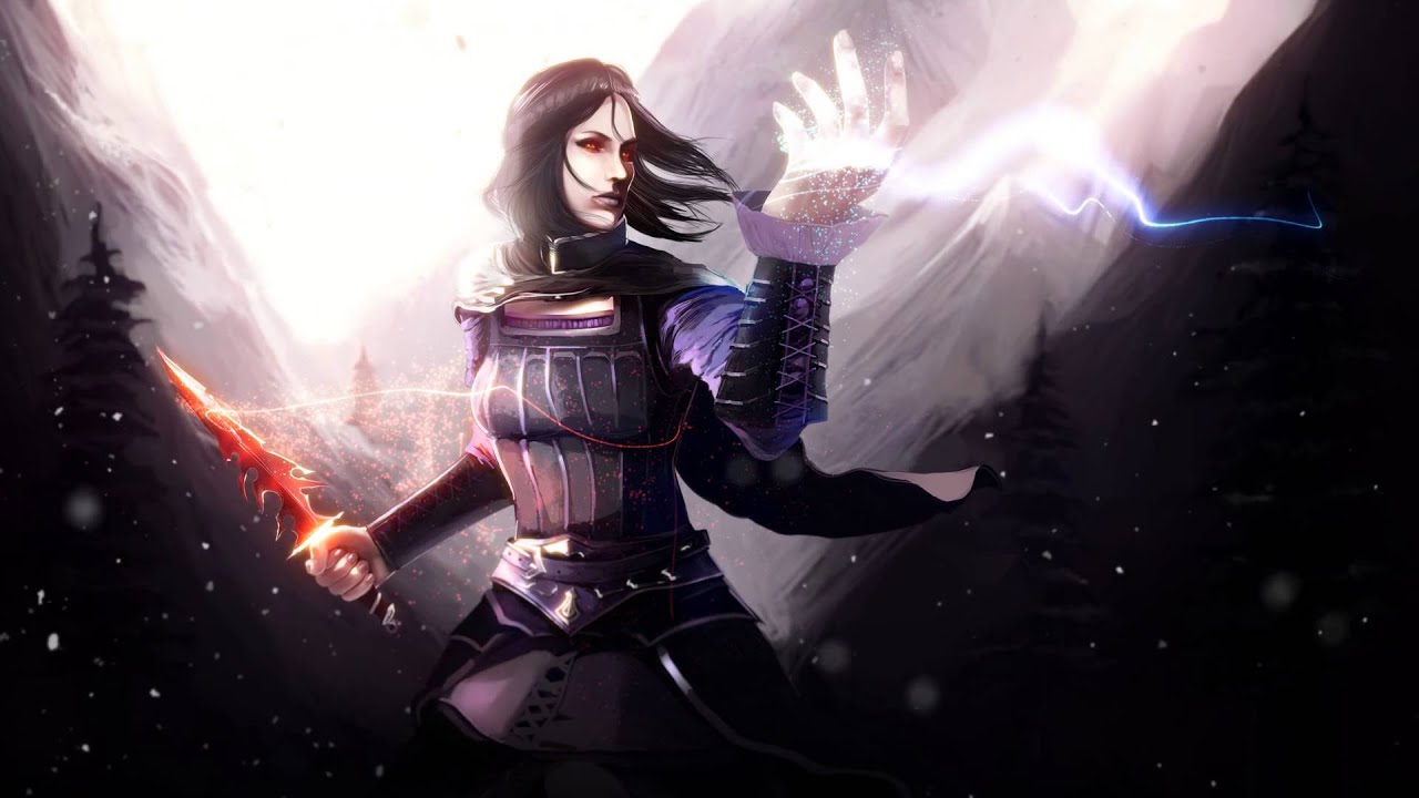 Skyrim: Serana - Animated Painting #2 by Aarrff