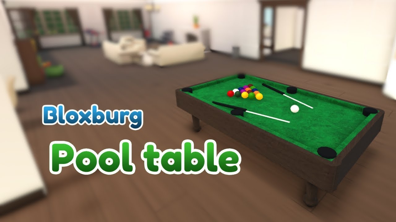 How to make a pool table in Bloxburg | Bloxburg builds