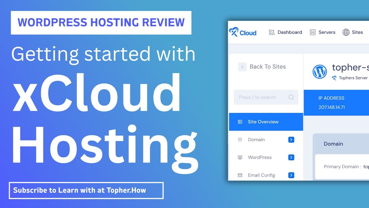 Getting Started With xCloud Web Hosting
