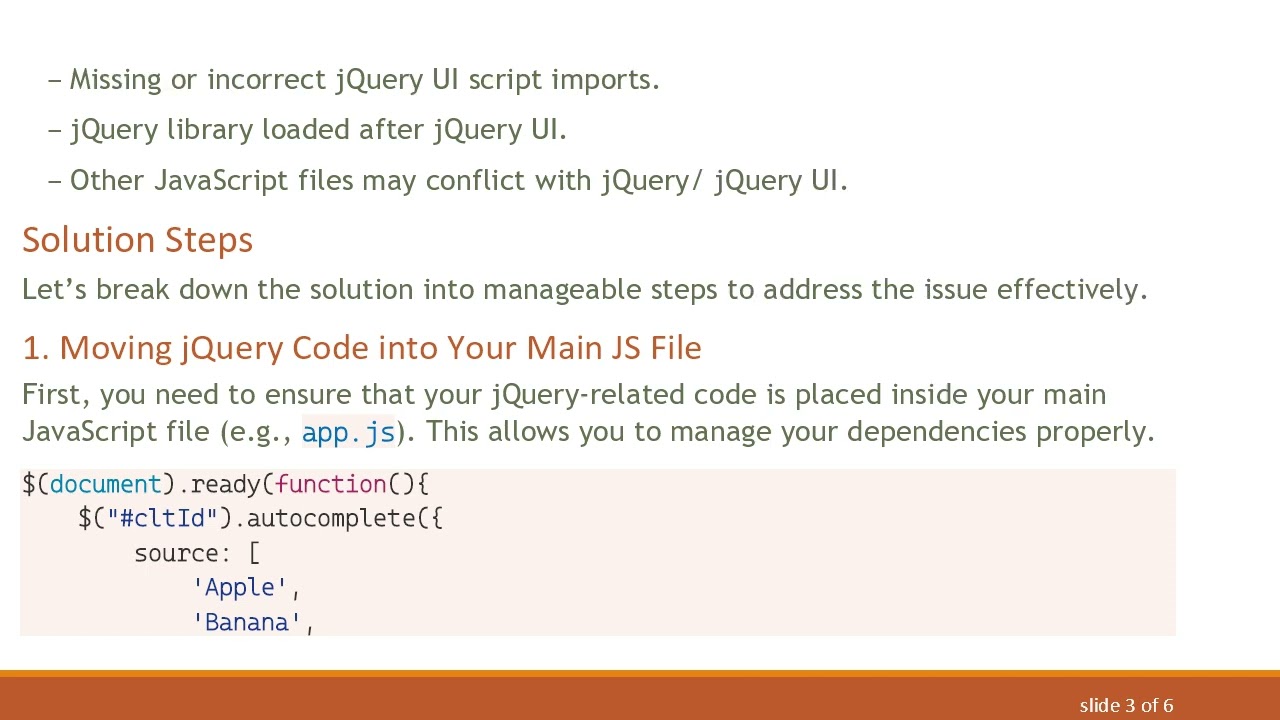 Resolving the Type Error: $(...).autocomplete is not a function in jQuery UI