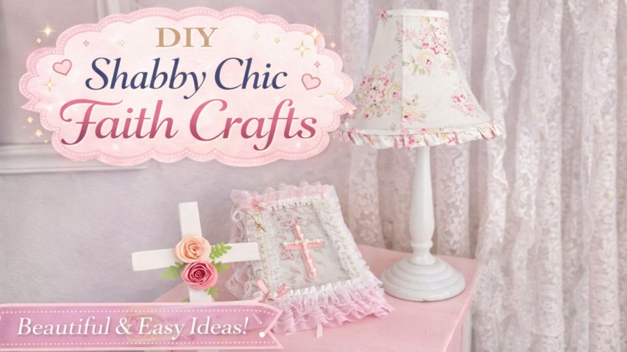 NEW!! ELEGANT Shabby Chic FAITH CRAFTS✨💗Beautiful and Easy Ideas ~Olivia's Romantic Home DIY