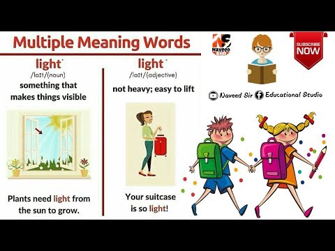 Multiple meaning words for kid's