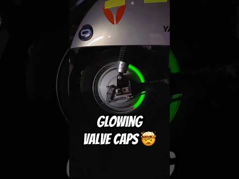 Would You Buy This? Testing Glowing Valve Caps on Car Wheels! #CarAccessories #CarLovers #CarParts