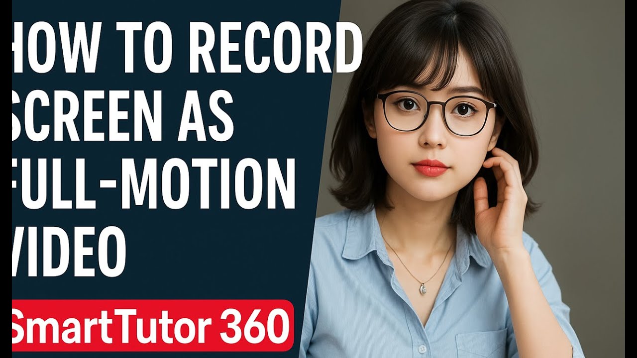 How to record screen as full-motion video - SmartTutor 360
