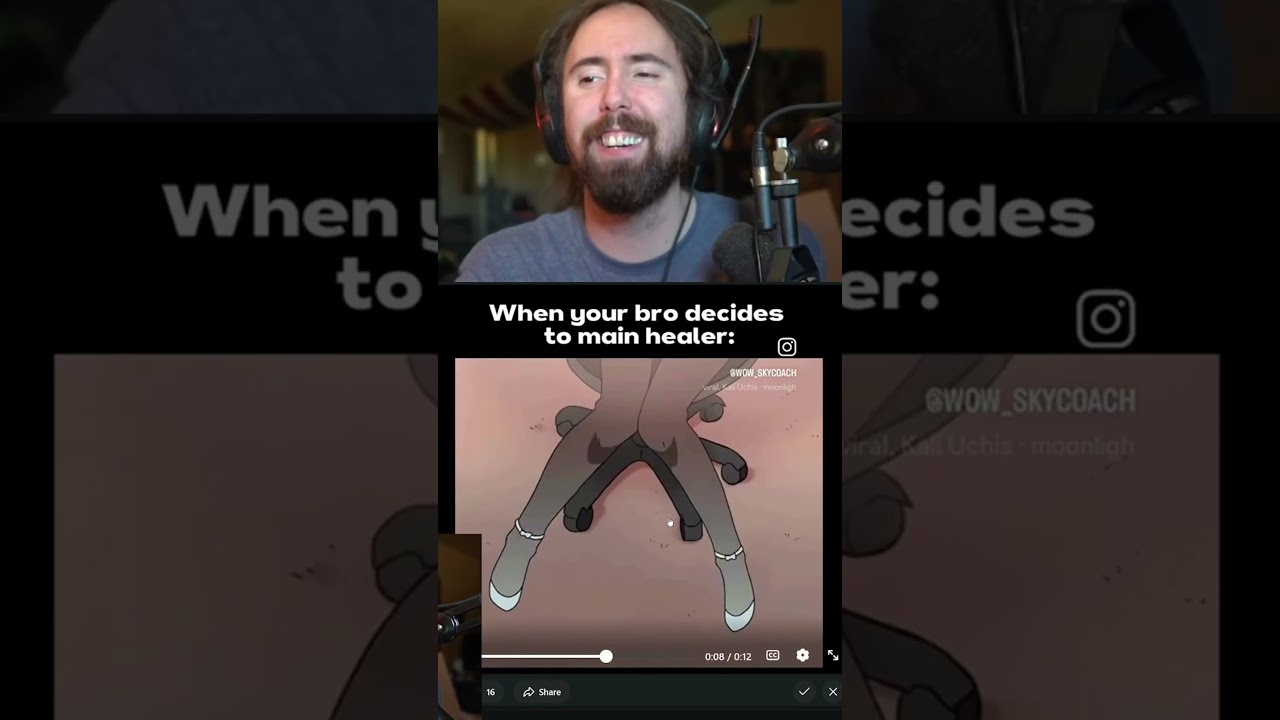 bro decides to main heal 😭 #asmongold