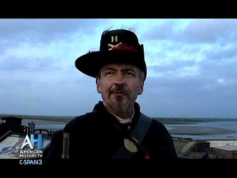 On Raising Flag at Fort Sumter - Civil War Re-enactor John Daniel