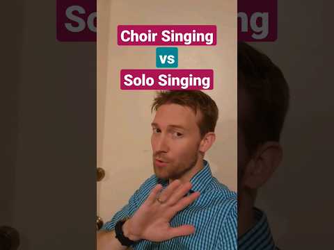 DON'T GET STUCK! KNOW the DIFFERENCE Between Choir Singing and Solo Singing Styles