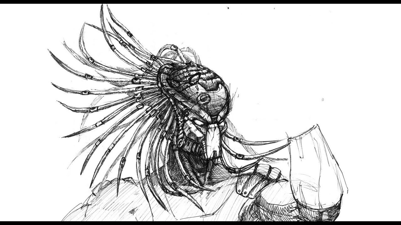 Predator sketch time lapse 001
