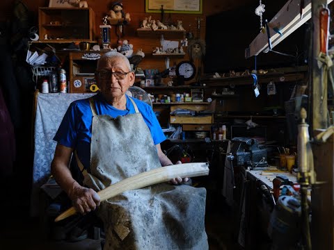 Joe Kunnuk - Alaska Native Walrus Ivory Artist