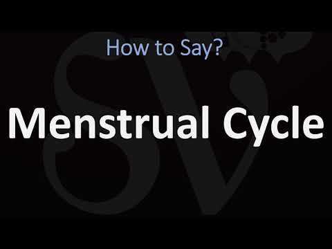 How to Pronounce Menstrual Cycle? (CORRECTLY)