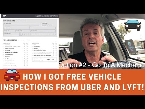 How To Get Free Vehicle Inspections For Uber and Lyft Drivers