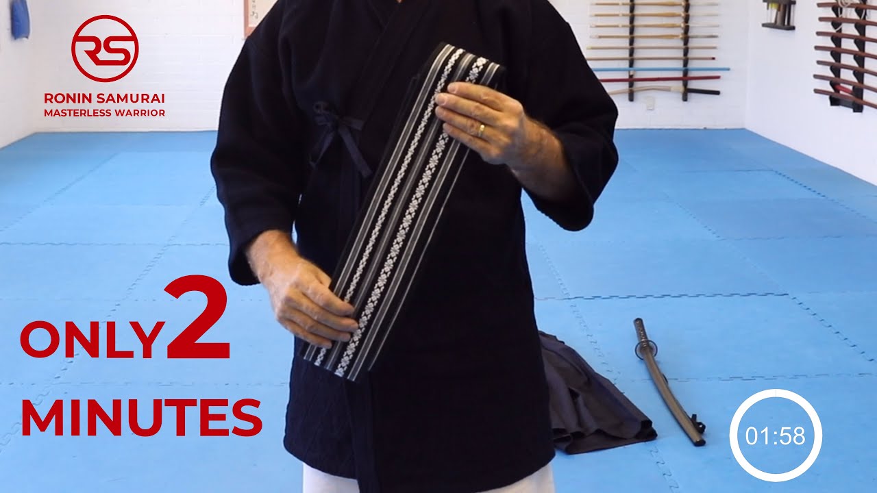 How to wear your Japanese Sword Obi