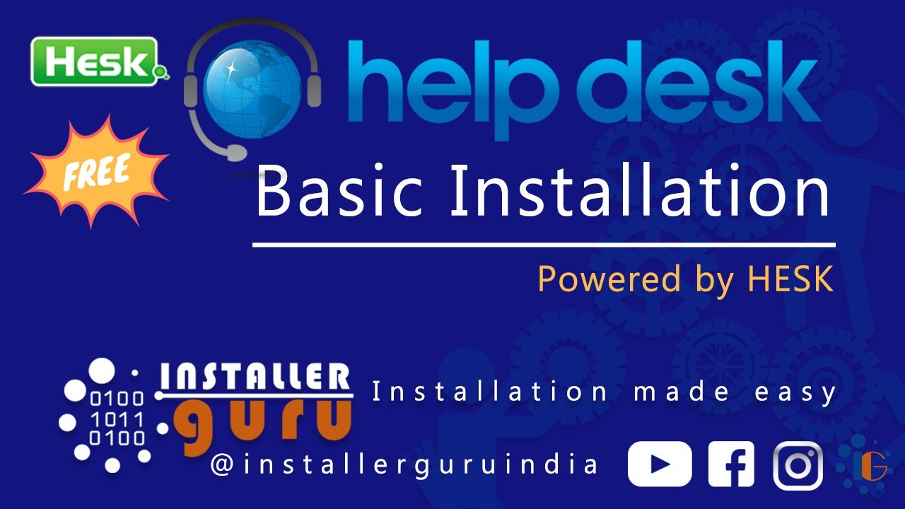 Hesk helpdesk installation step by step in english #helpdesk #hesk #techtutorial #installerguru