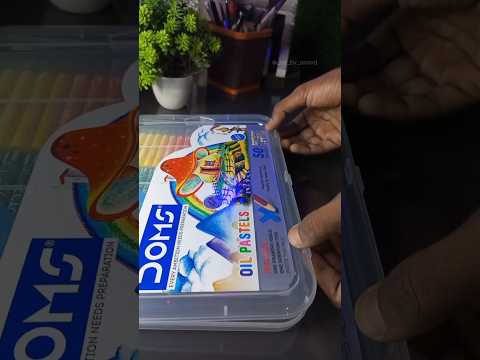 DOMS 50 Shades Oil Pastels Unboxing ๐ Kaise Lage? #shortsfeed #art #unboxing @DOMSIndiaofficial