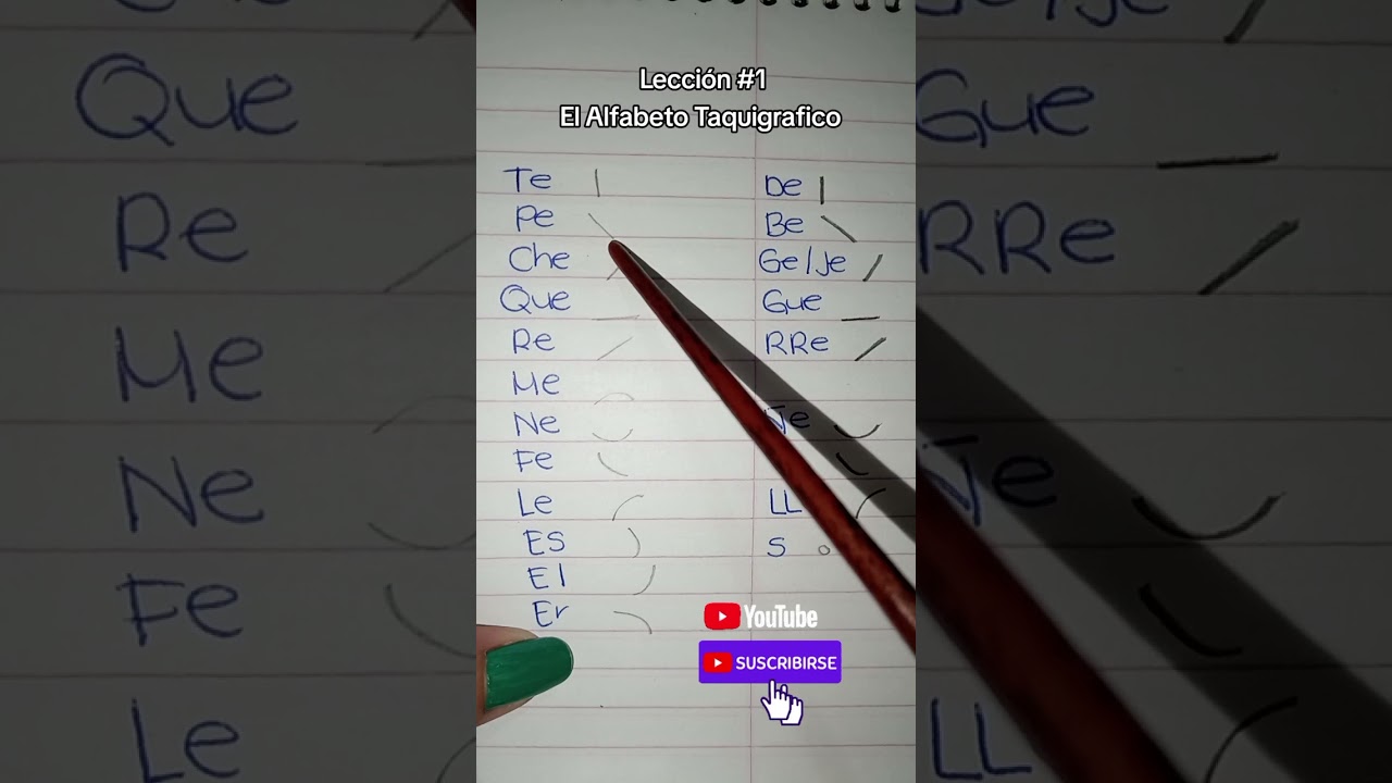 APRENDE TAQUIGRAFIA | LECCION #1