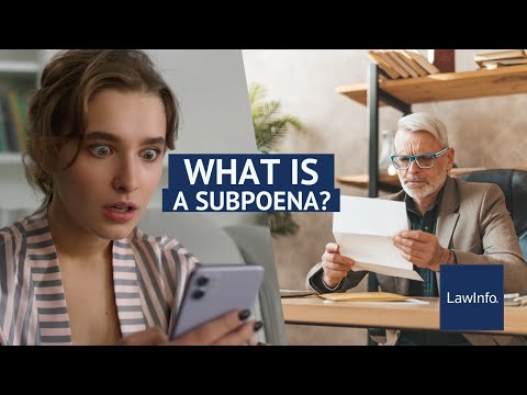 What Is a Subpoena? | LawInfo