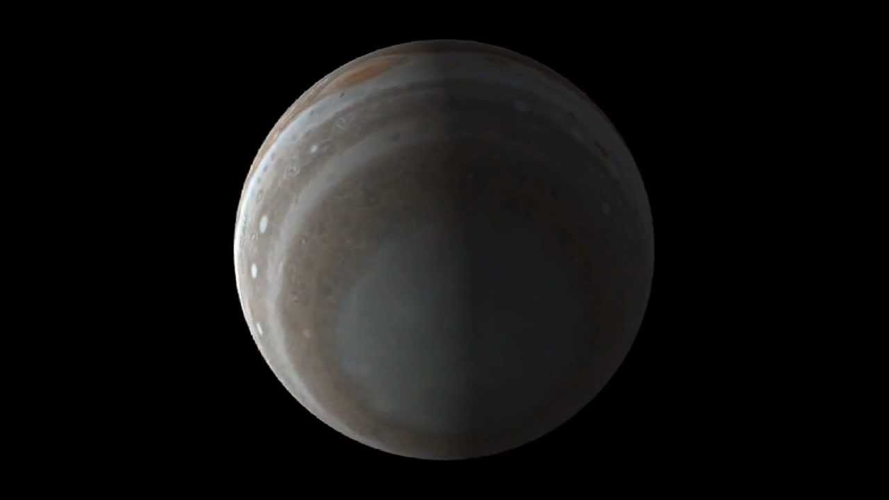 Juno Mission at Jupiter Simulation [720p]