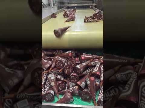 How Cornetto Icecream is made in Factory