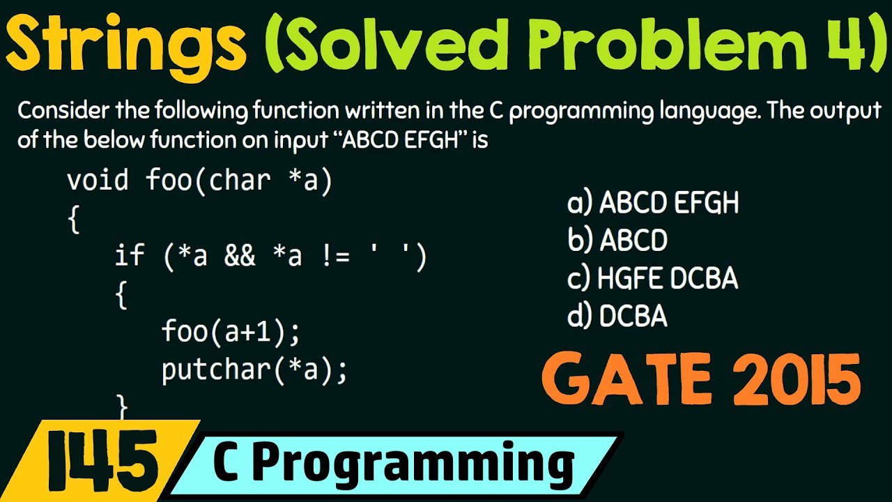 Strings (Solved Problem 4)