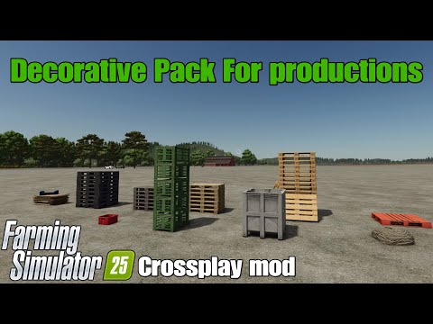 Decorative Pack For Productions / FS25 crossplay mod