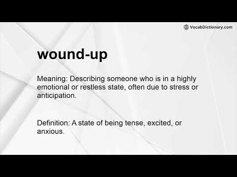 wound up Meaning