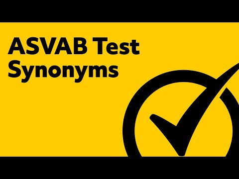 ASVAB Vocabulary - Understanding Synonyms
