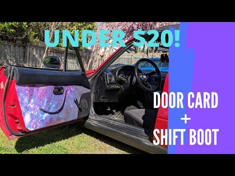 Miata DIY Galaxy Door Cards and Shift Boot