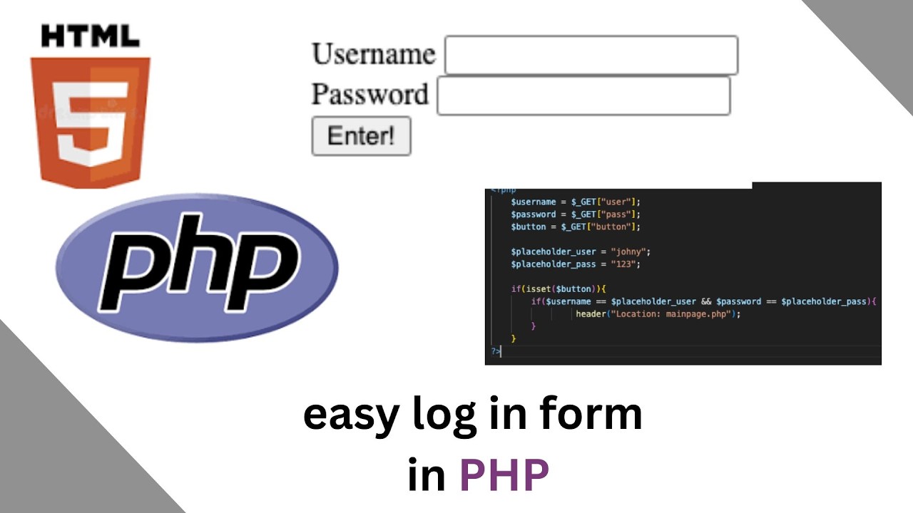 Easy Login Form in PHP (Step-by-Step) – Beginner PHP Login System Tutorial