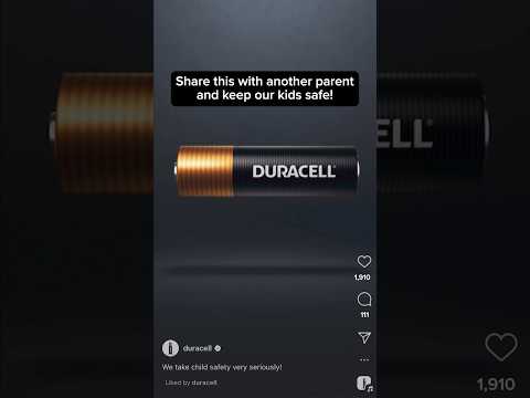 Duracell takes child safety very seriously, we made these with you in mind. #ChildSafety #Duracell