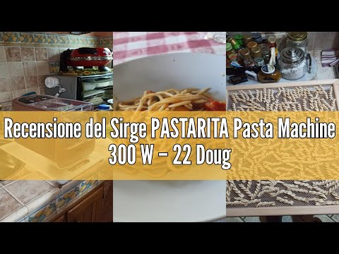 Recensione del Sirge PASTARITA Pasta Machine 300 W – 22 Dough Cutters – 900 g Pasta – Vertical Extru