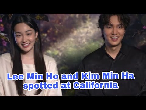 Lee Min Ho and Kim Min Ha spotted at Los Angeles, California !!