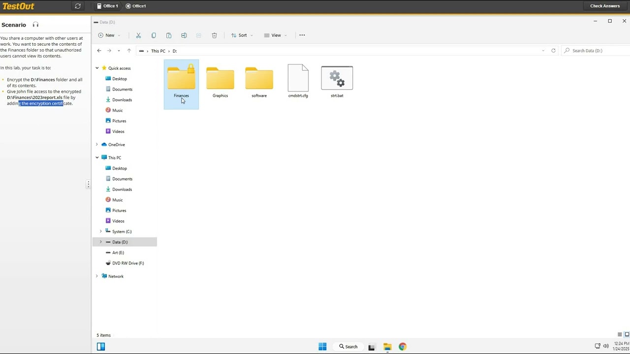 3.4.3  - Encrypt Files with EFS