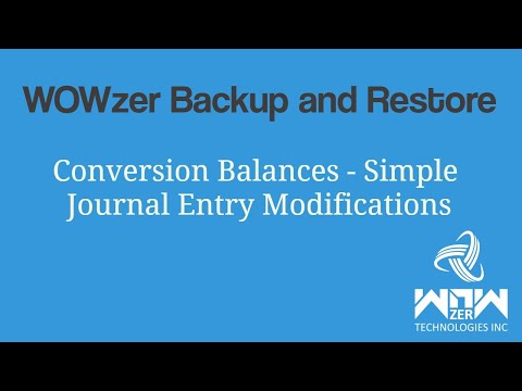 Conversion Balances