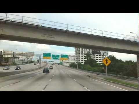Driving from Miami Airport back to FLL.MOV