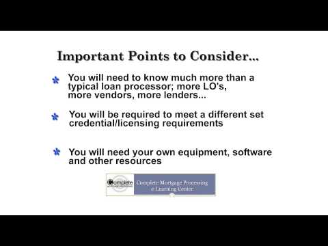 Becoming a Contract Mortgage Processor