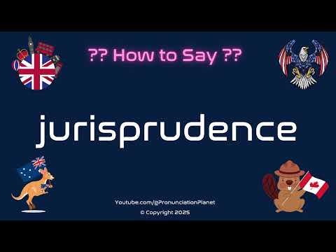 ⚖️📚 How to Pronounce jurisprudence? (CORRECTLY) | Pronunciation Planet