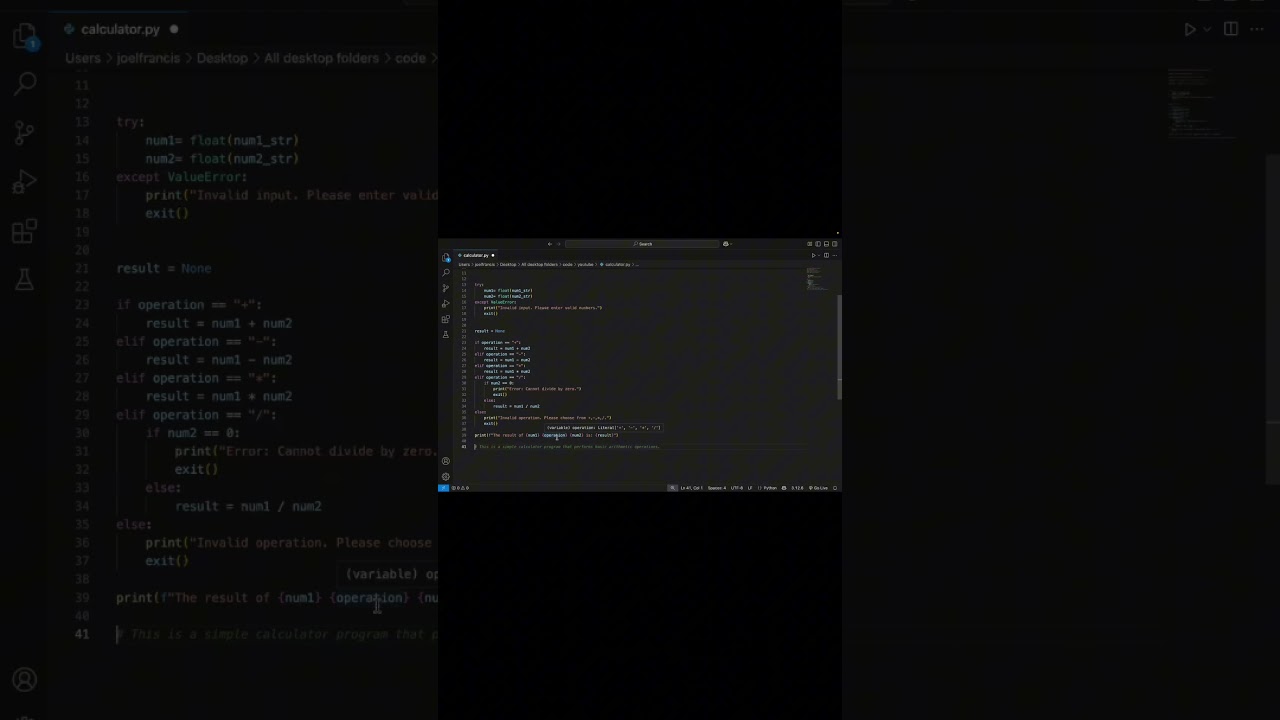 Build a Simple Calculator in Python Tutorial (Part 9)