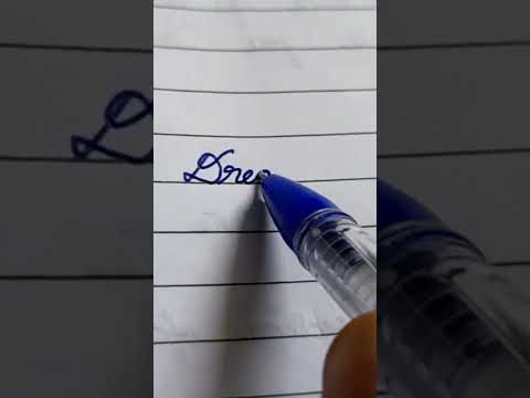 How to write Dream in english cursive writing #moshitimes #satisfying #shorts