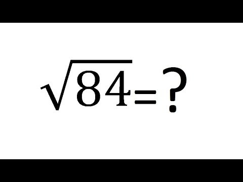 How to find Square Root of 84