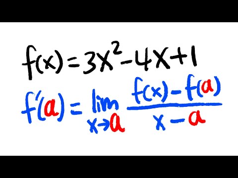 Definition of derivative in terms of a limit, (def 2)