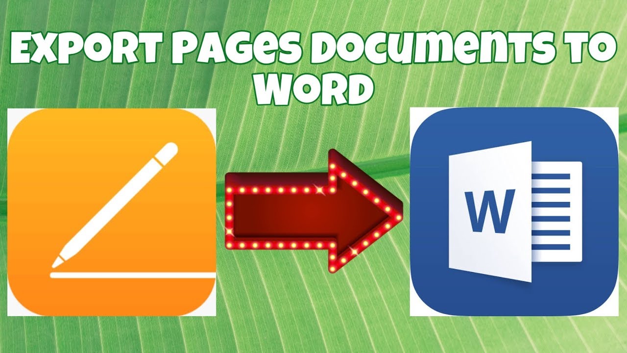How To Easily Export Pages Document To Word