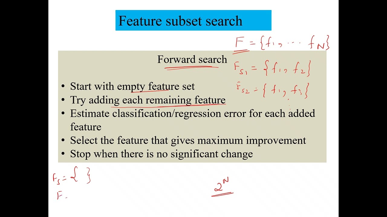 Feature subset selection