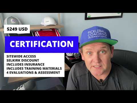 Want to become a certified pickleball coach??