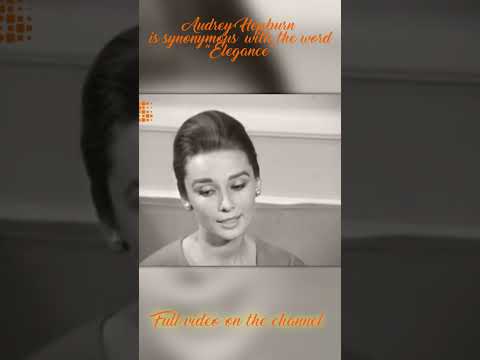 Audrey Hepburn is synonymous with the word “Elegance”. (Part V) #shorts