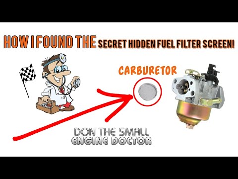 How I Found The Hidden Fuel Filter Screen Inside Small Engine Carburetors! - Video