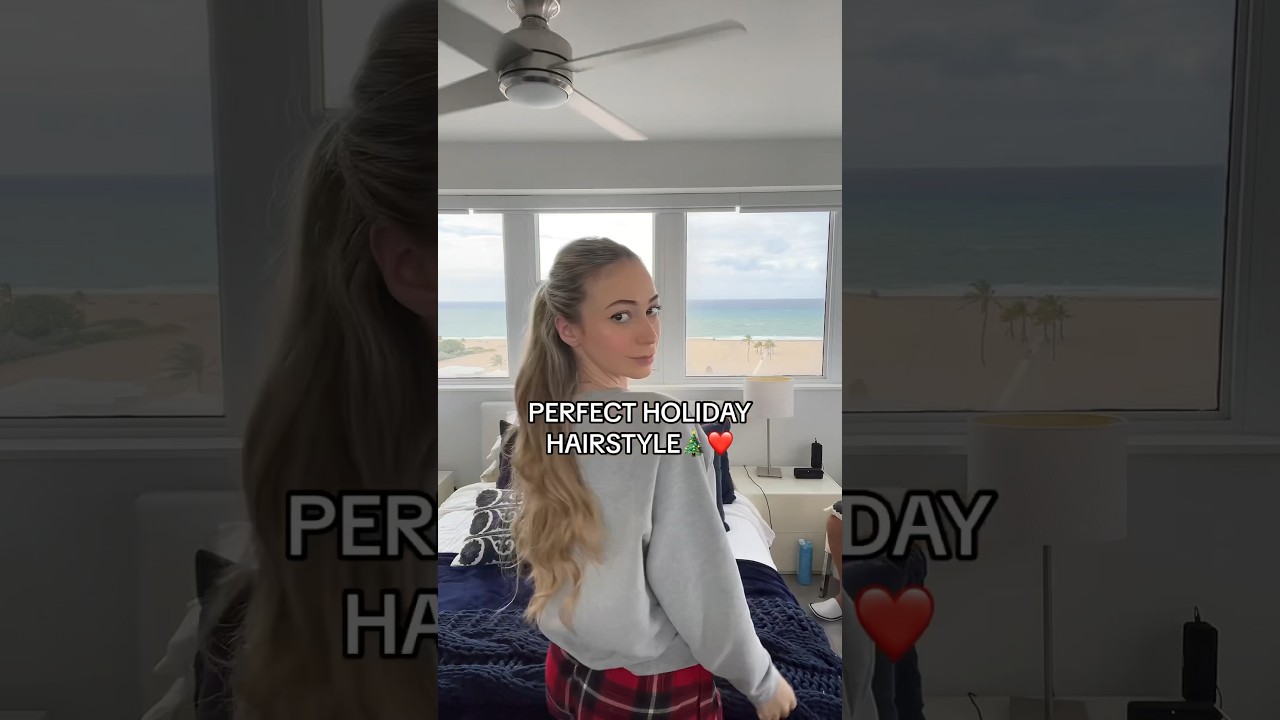 the perfect holiday hairstyle! 🎄❤️ #getreadywitme #hair #hairstyle #hairtutorial #holidayhairstyle