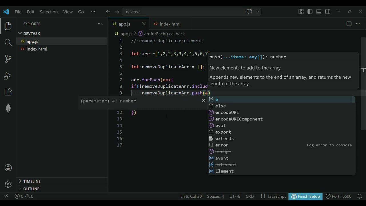 Remove Duplicate Elements from Array in JavaScript | Easy Method