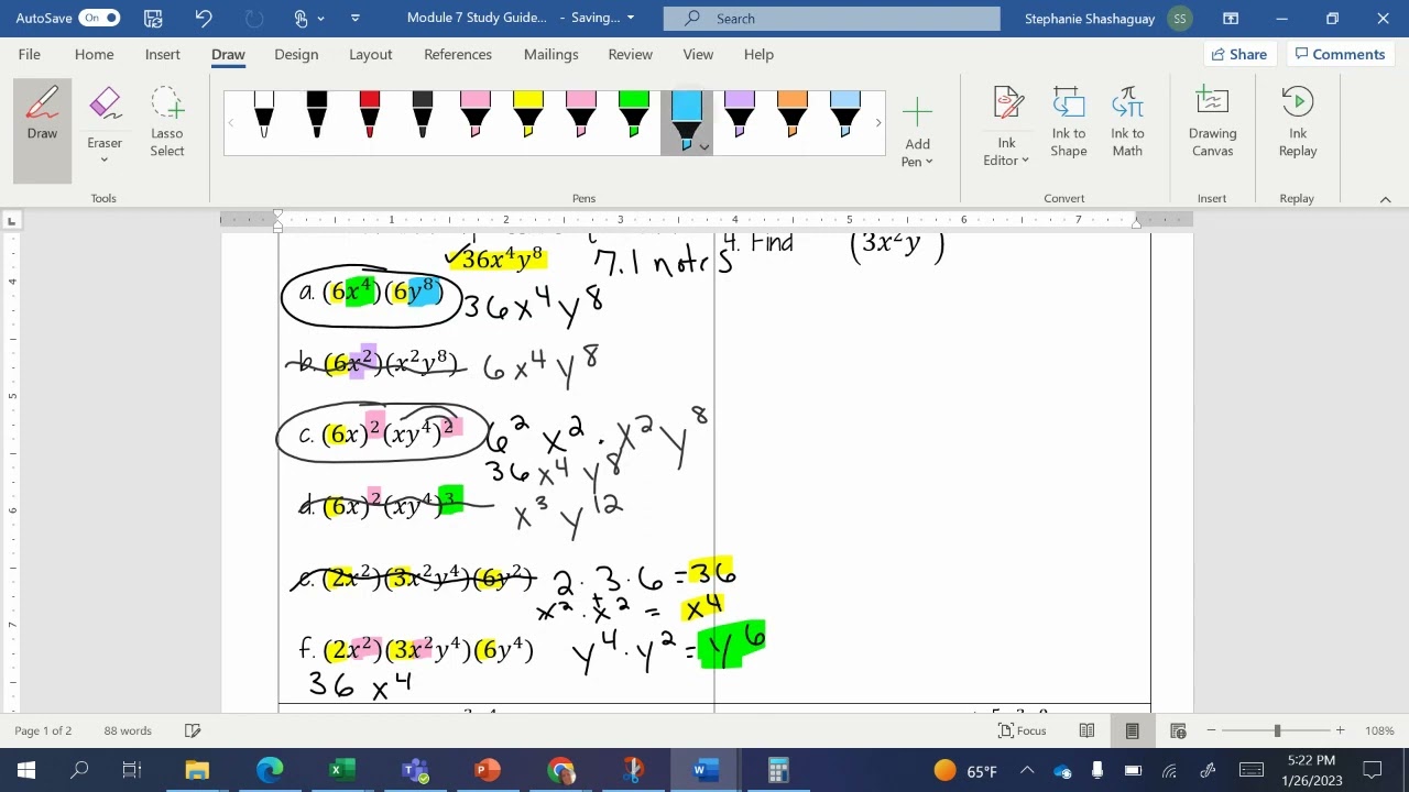 Module 7 Study Guide #1-6