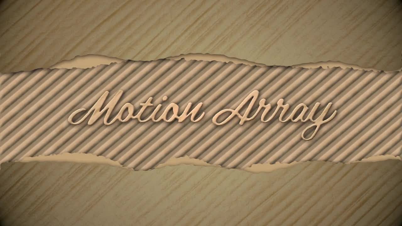 Cardboard Box Logo Opener After Effects Templates