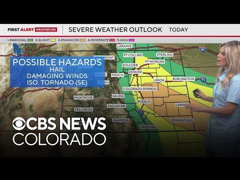Chances for large hail and severe storms high in Denver and eastern Colorado